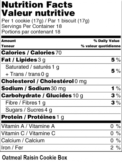 Oatmeal Raisin Cookie Box | Sweets from the Earth